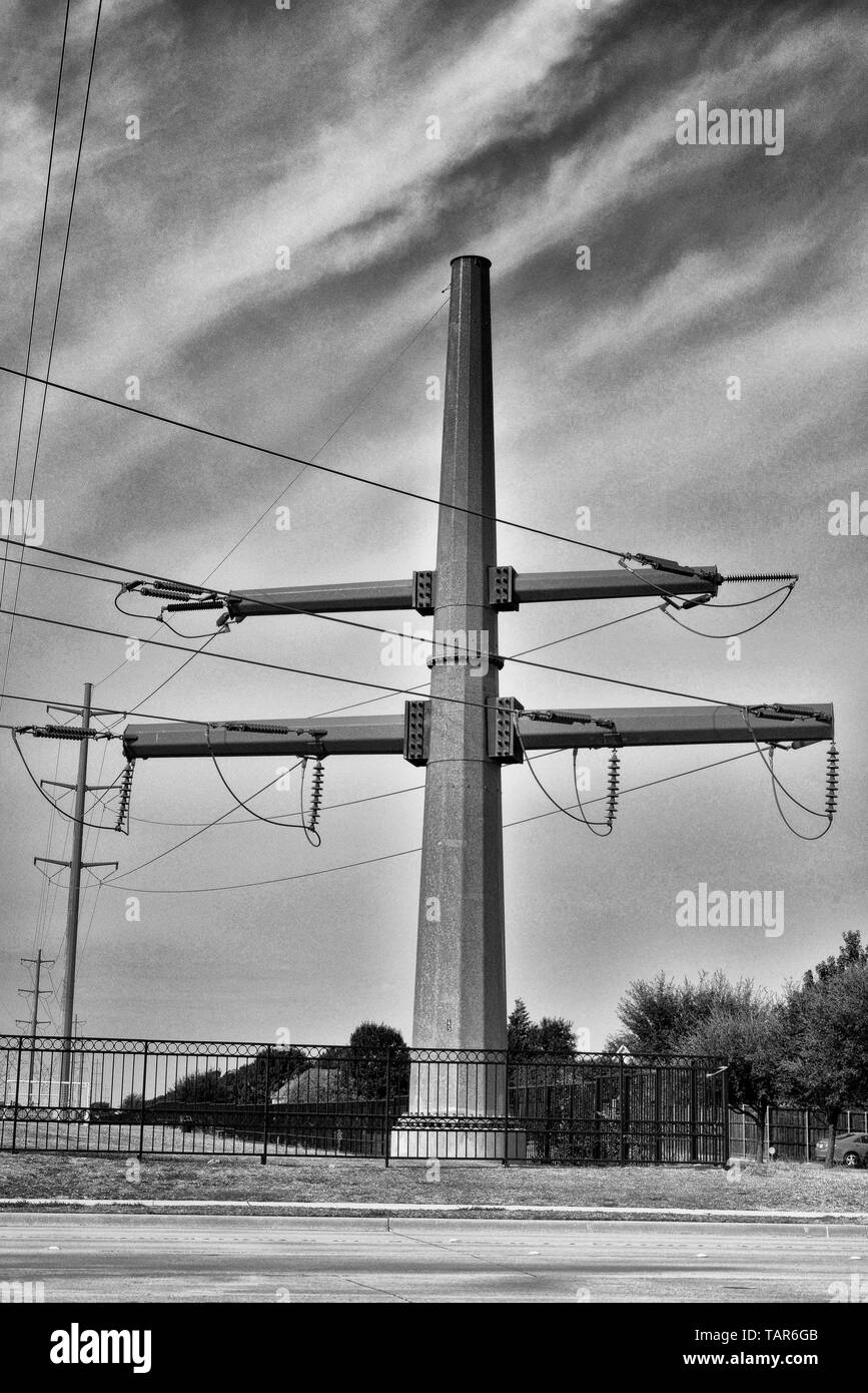 Large Electric power line tower Stock Photo - Alamy