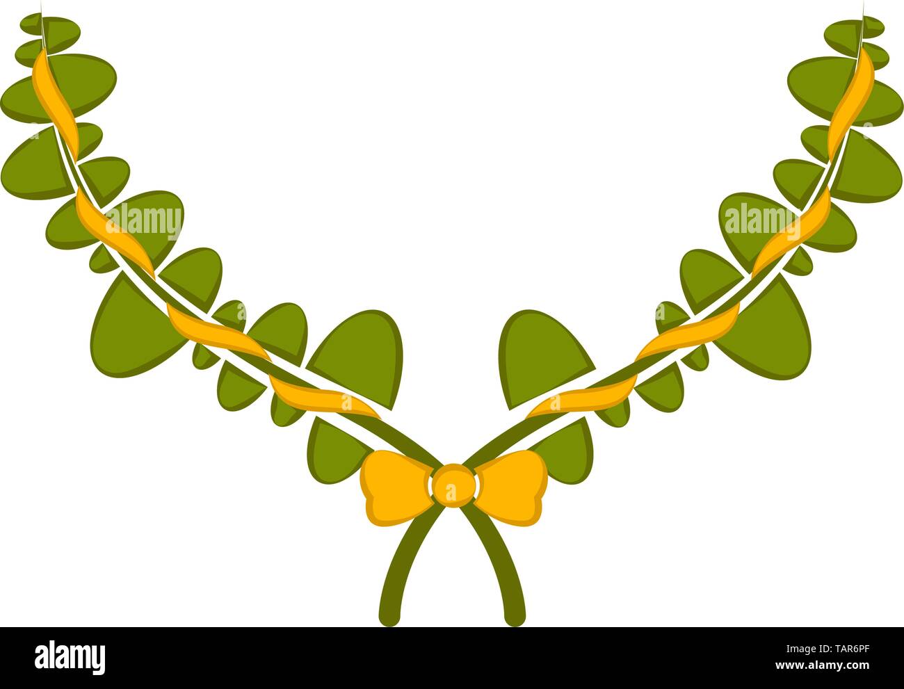 Isolated colored laurel wreath icon on a white background - Vector ...