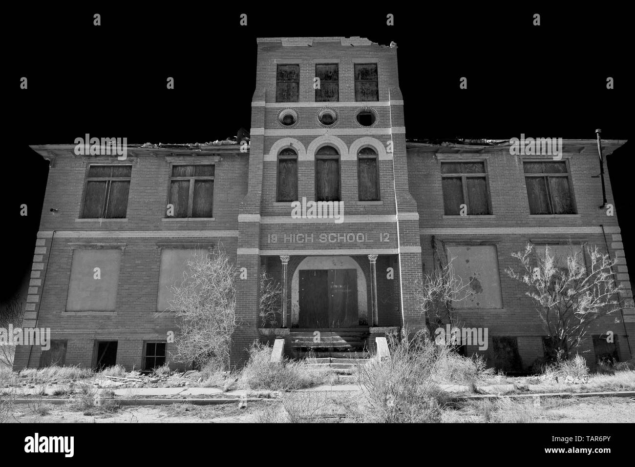 Abandoned, haunted buildings Stock Photo - Alamy