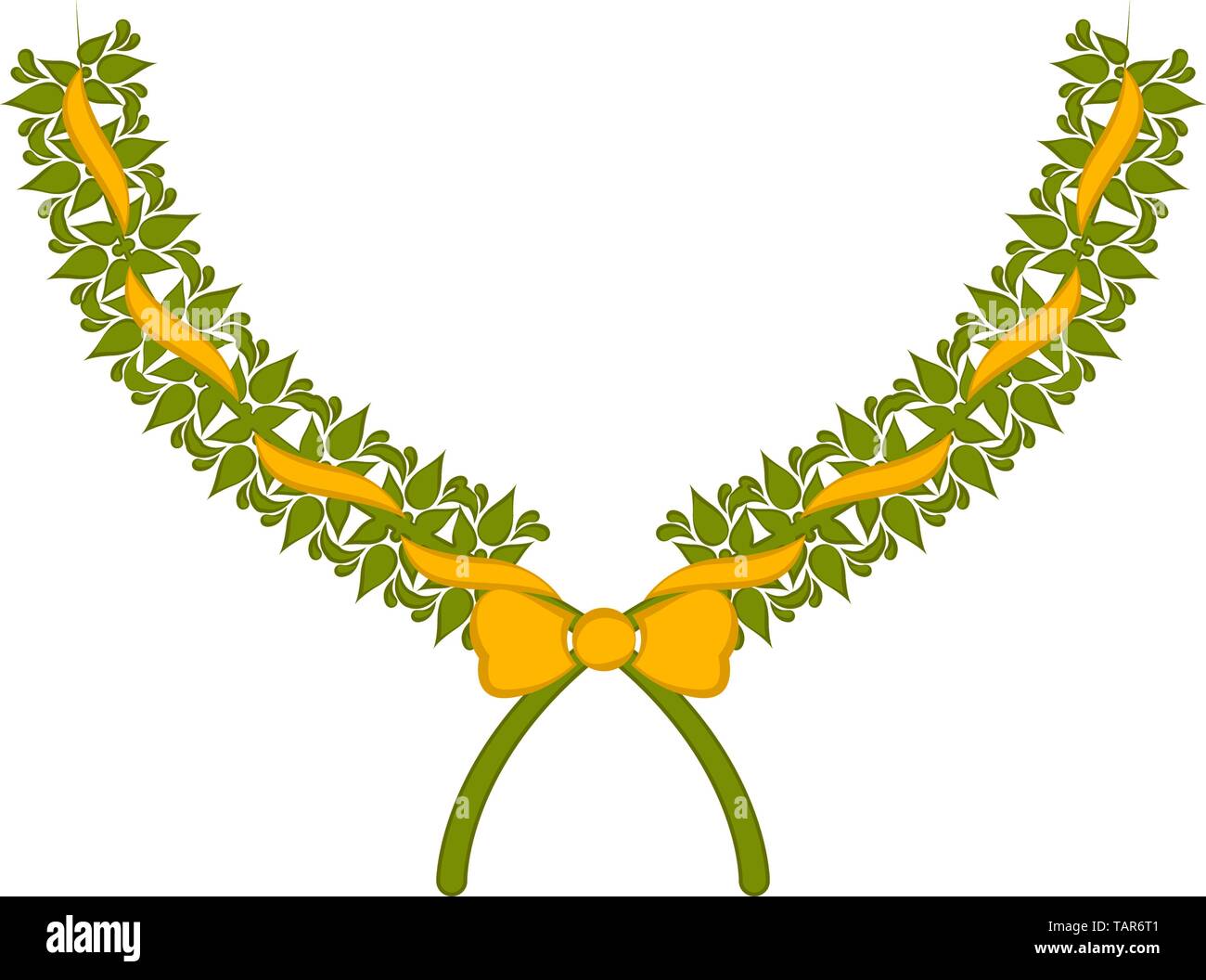 Isolated colored laurel wreath icon on a white background - Vector ...
