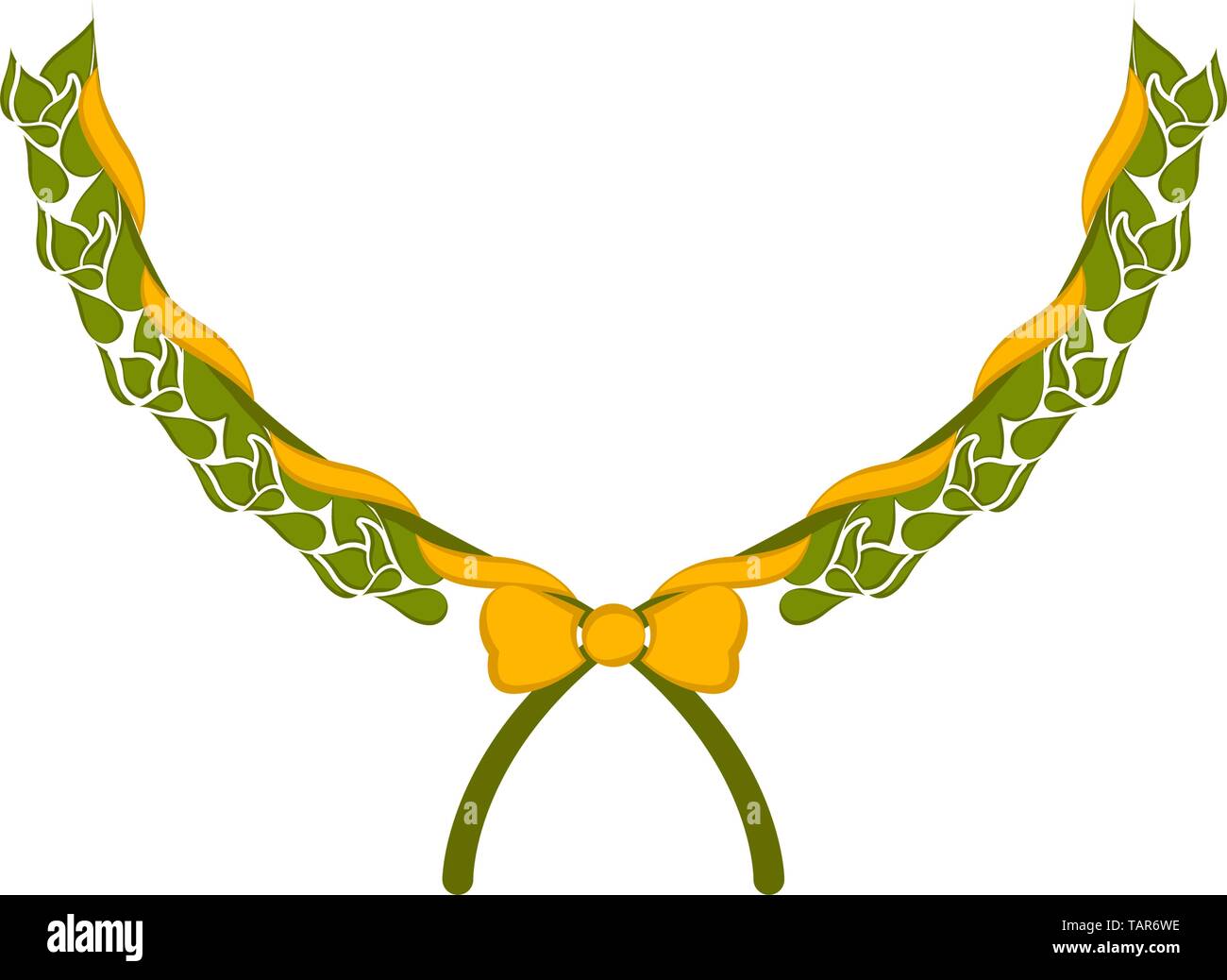 Isolated colored laurel wreath icon on a white background - Vector ...