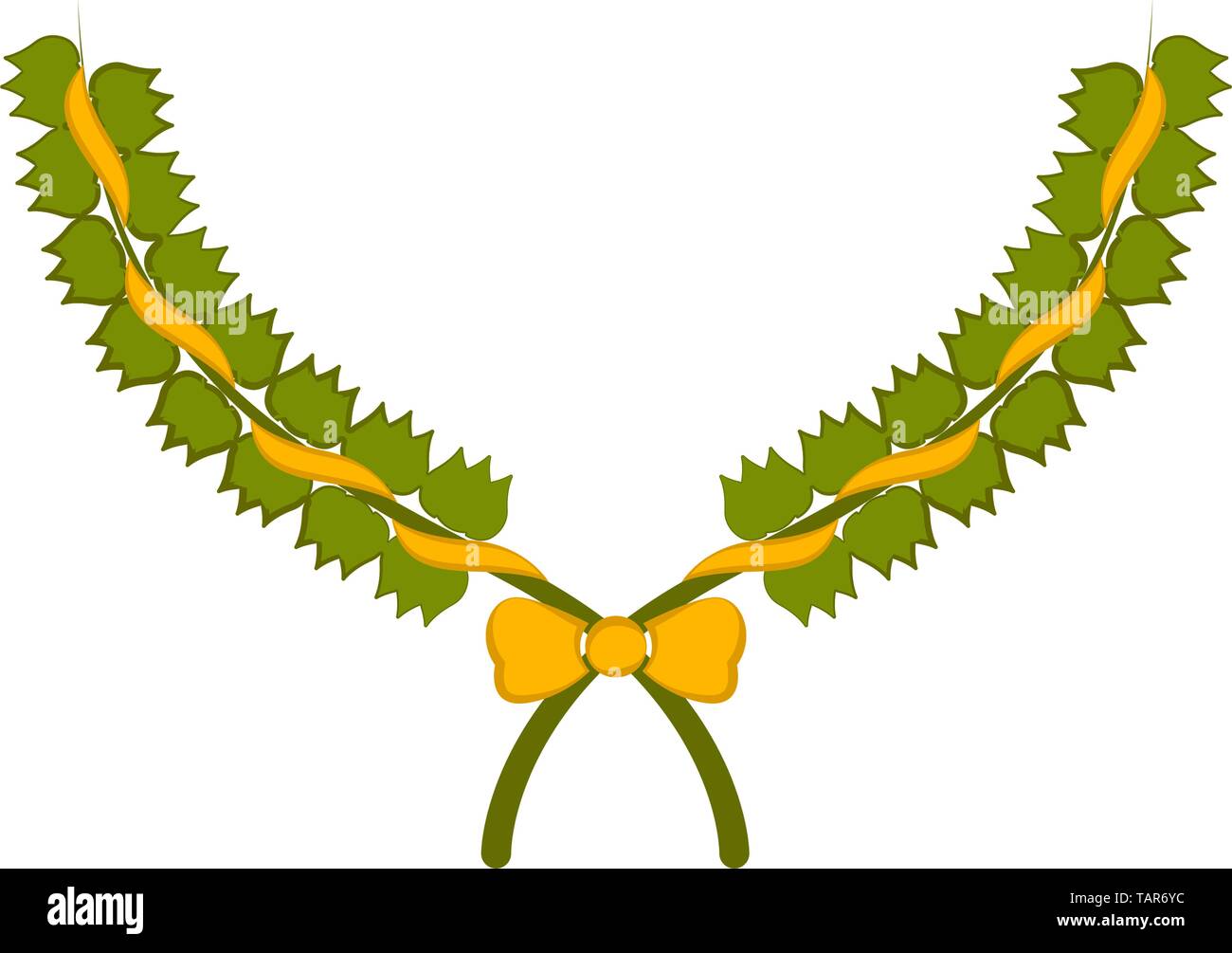 Isolated colored laurel wreath icon on a white background - Vector ...