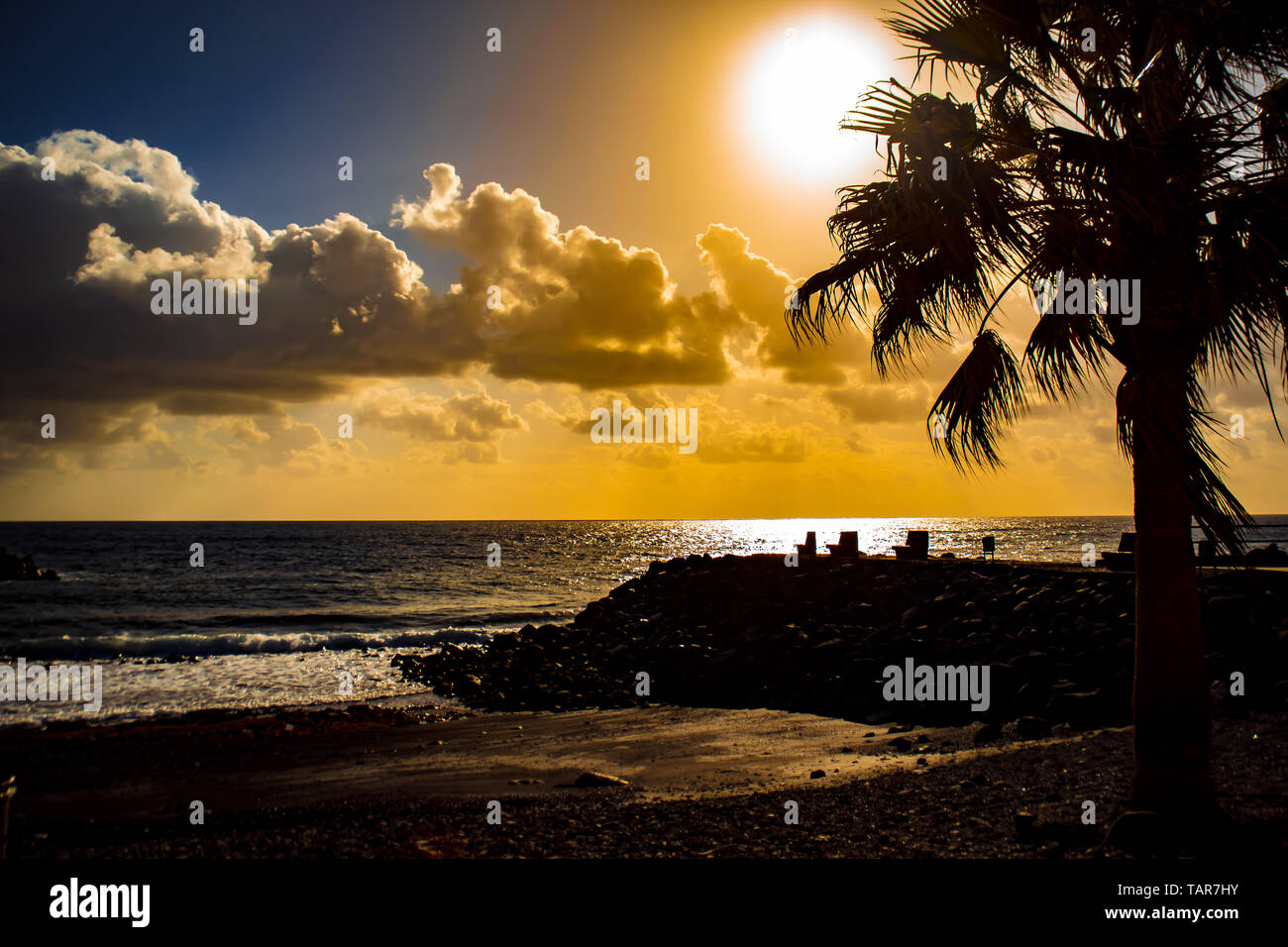 A trip to Candelaria, Tenerife, Canary Islands - The beach Stock Photo ...