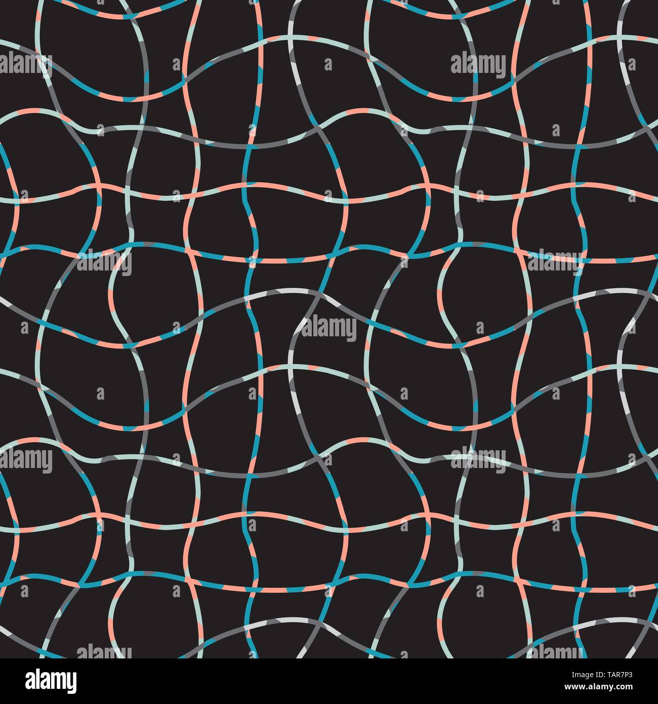 Vector black background with colorful curvy lines Stock Vector Image ...