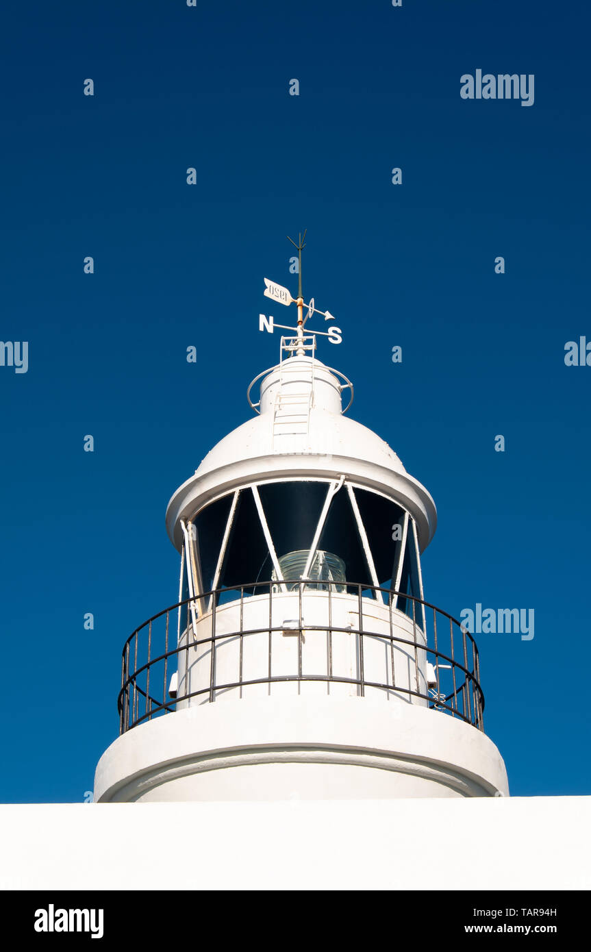 The Albir lighthouse in Altea, a town on the Mediterranean coast of the ...
