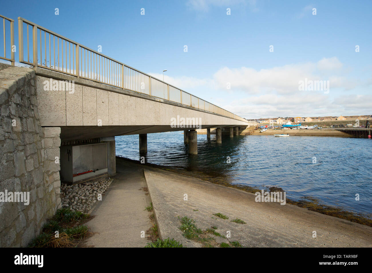 The bridge at Ferry Bridge viewed from the Fleet side. Ferry Bridge is ...