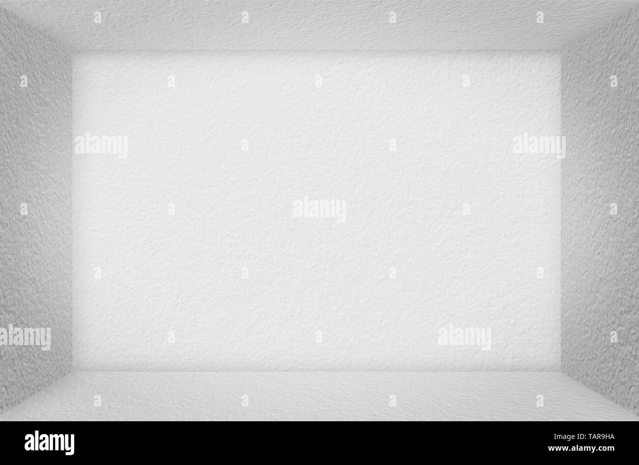 Empty white cement room box texture for product display Stock Photo - Alamy