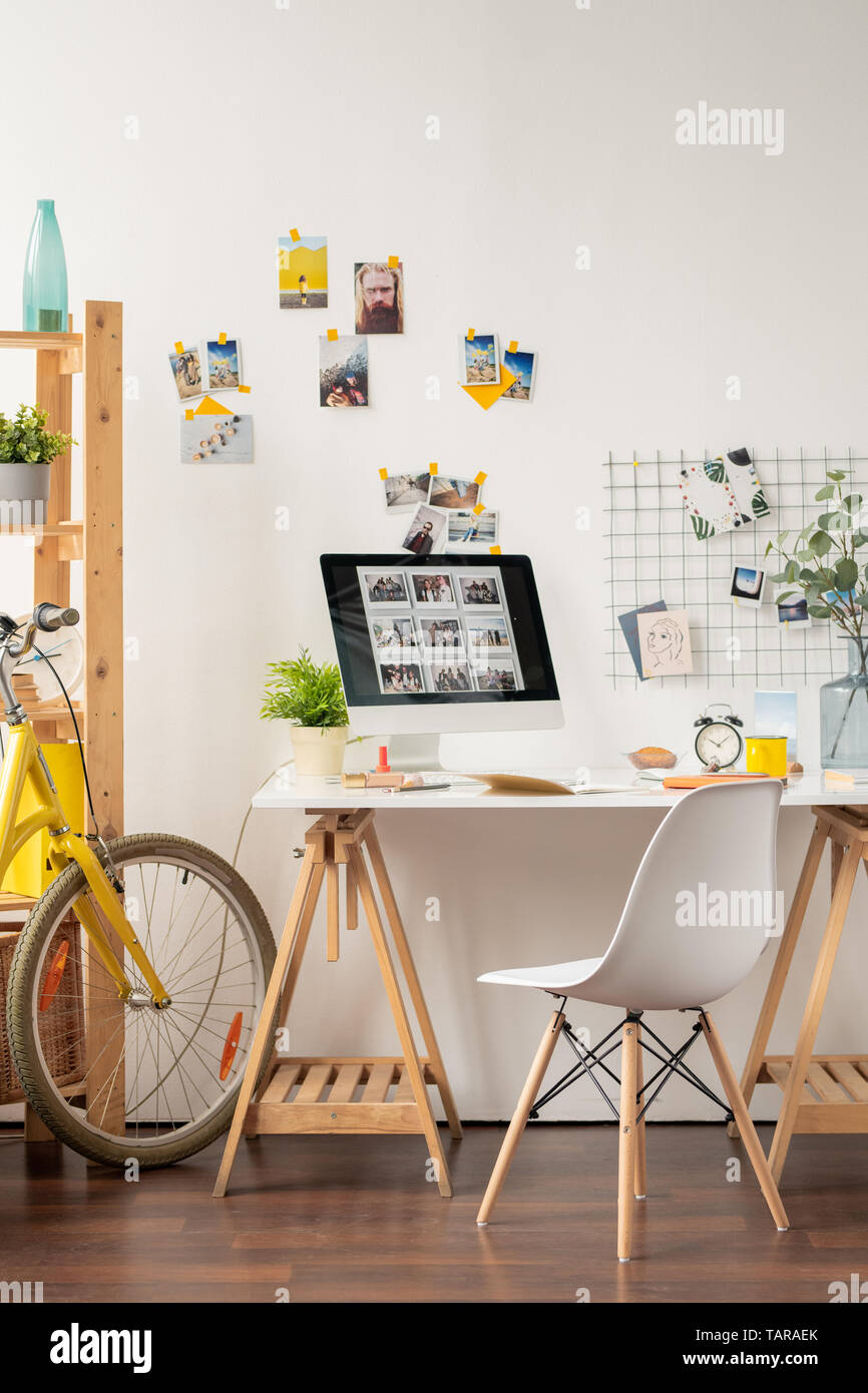 Workplace at home Stock Photo - Alamy