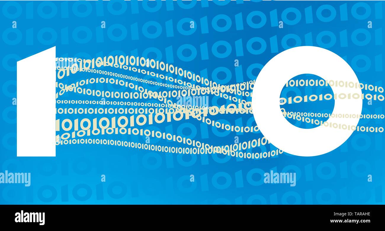 Info background. On and off computer symbols. Vector illustration ...