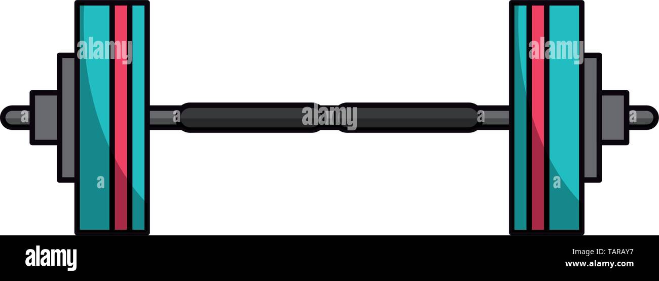 Gym dumbbell weight symbol vector illustration Stock Vector Image & Art ...