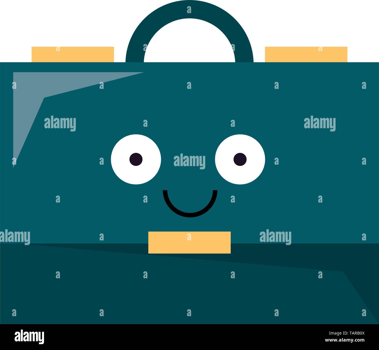 Business briefcase symbol cute cartoon vector illustration Stock Vector ...