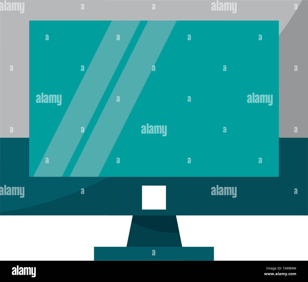 Computer screen hardware symbol vector illustration Stock Vector Image ...