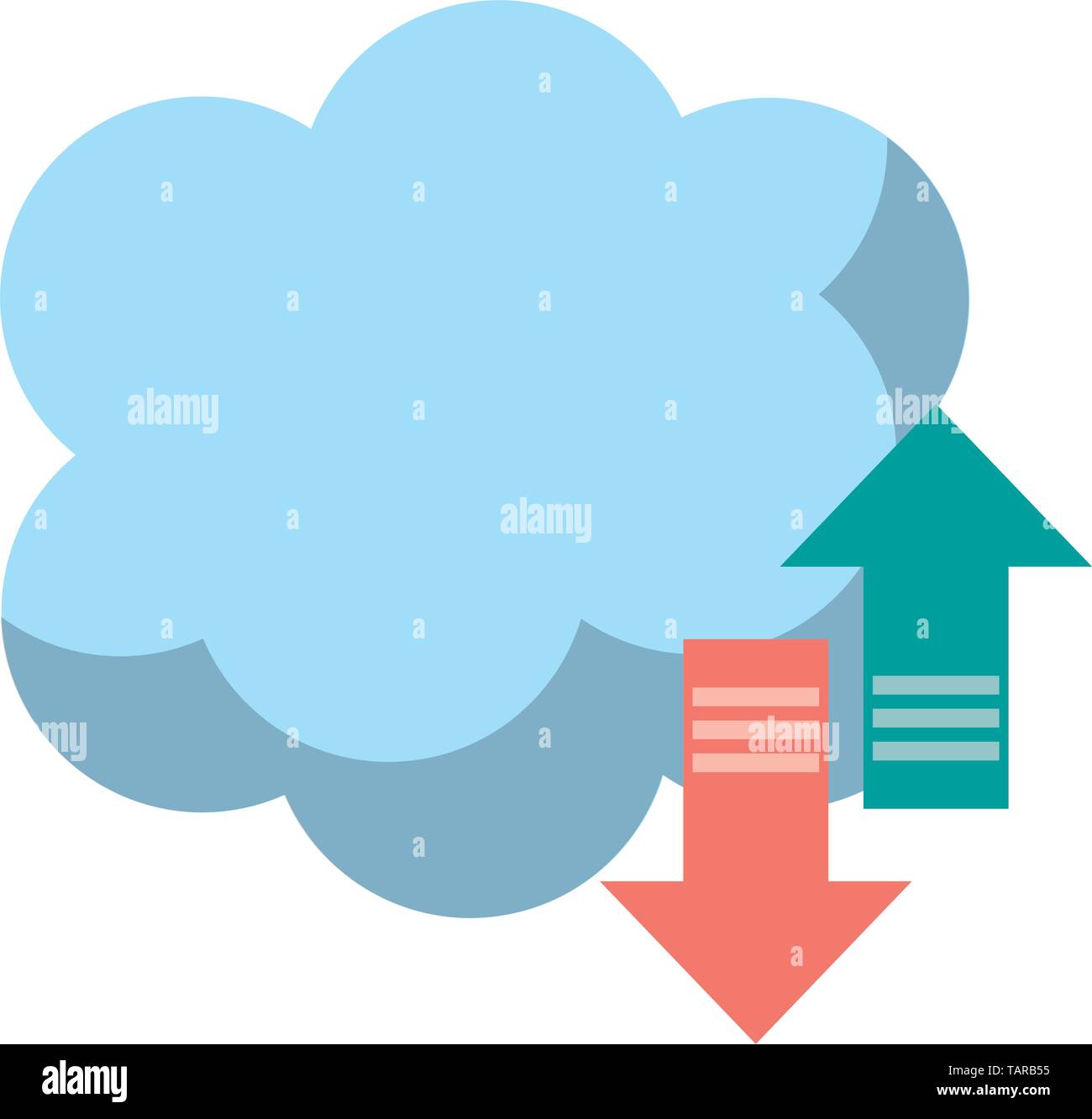 Cloud computing technology symbol vector illustration Stock Vector ...