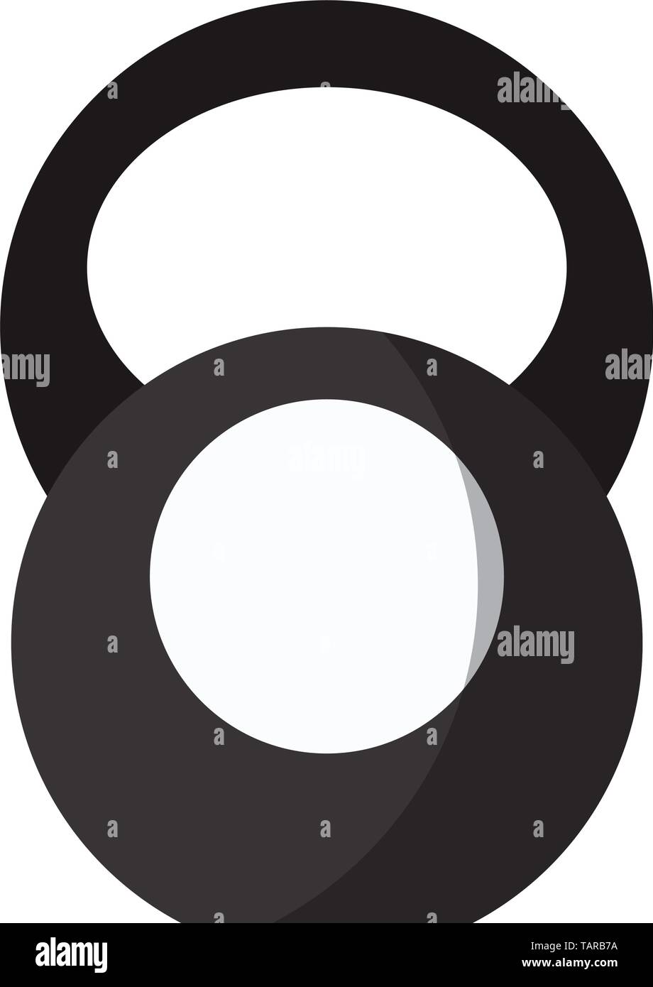 Gym kettlebell equipment cartoon isolated vector illustration Stock ...