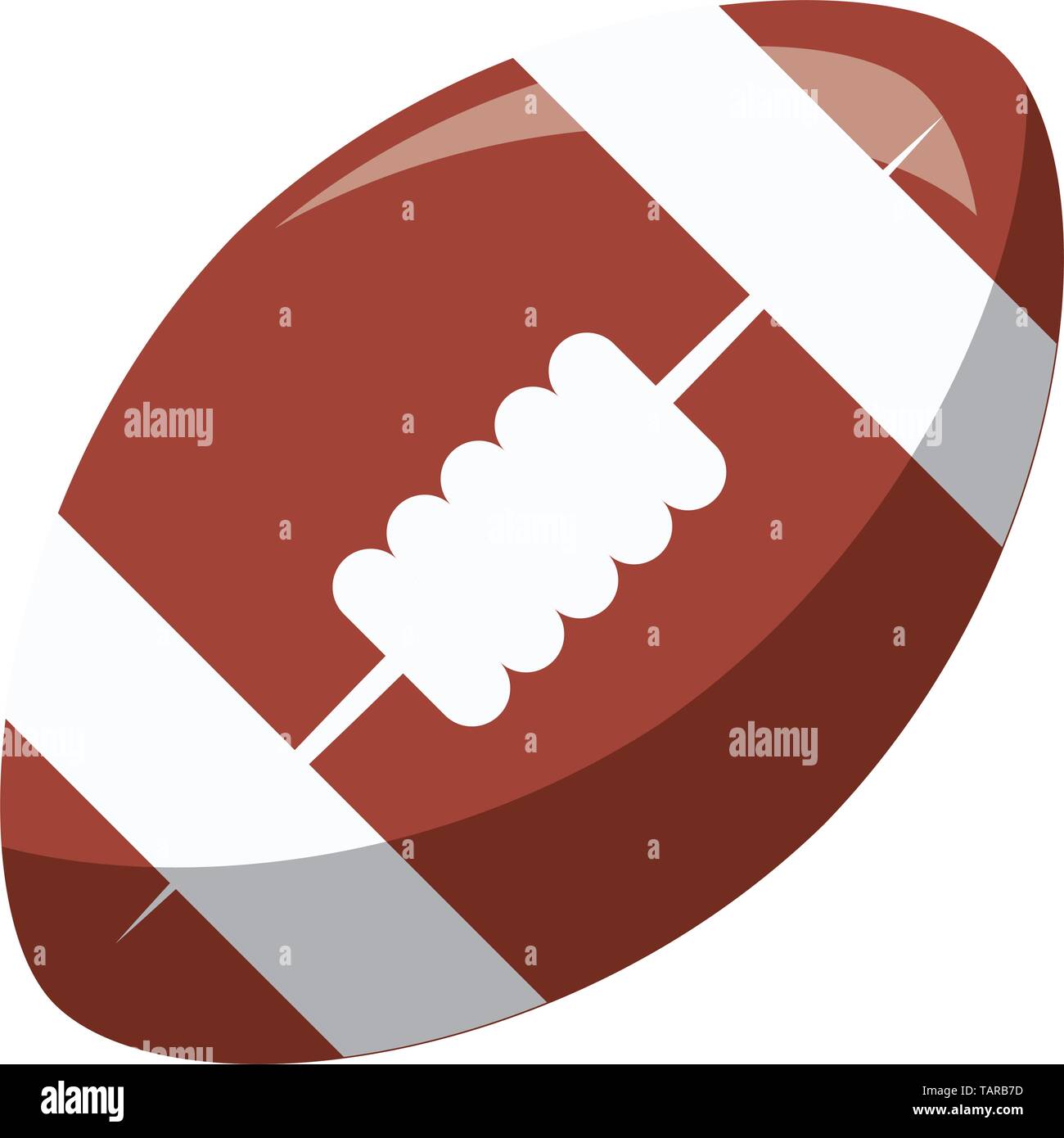 American football ball cartoon isolated vector illustration Stock ...