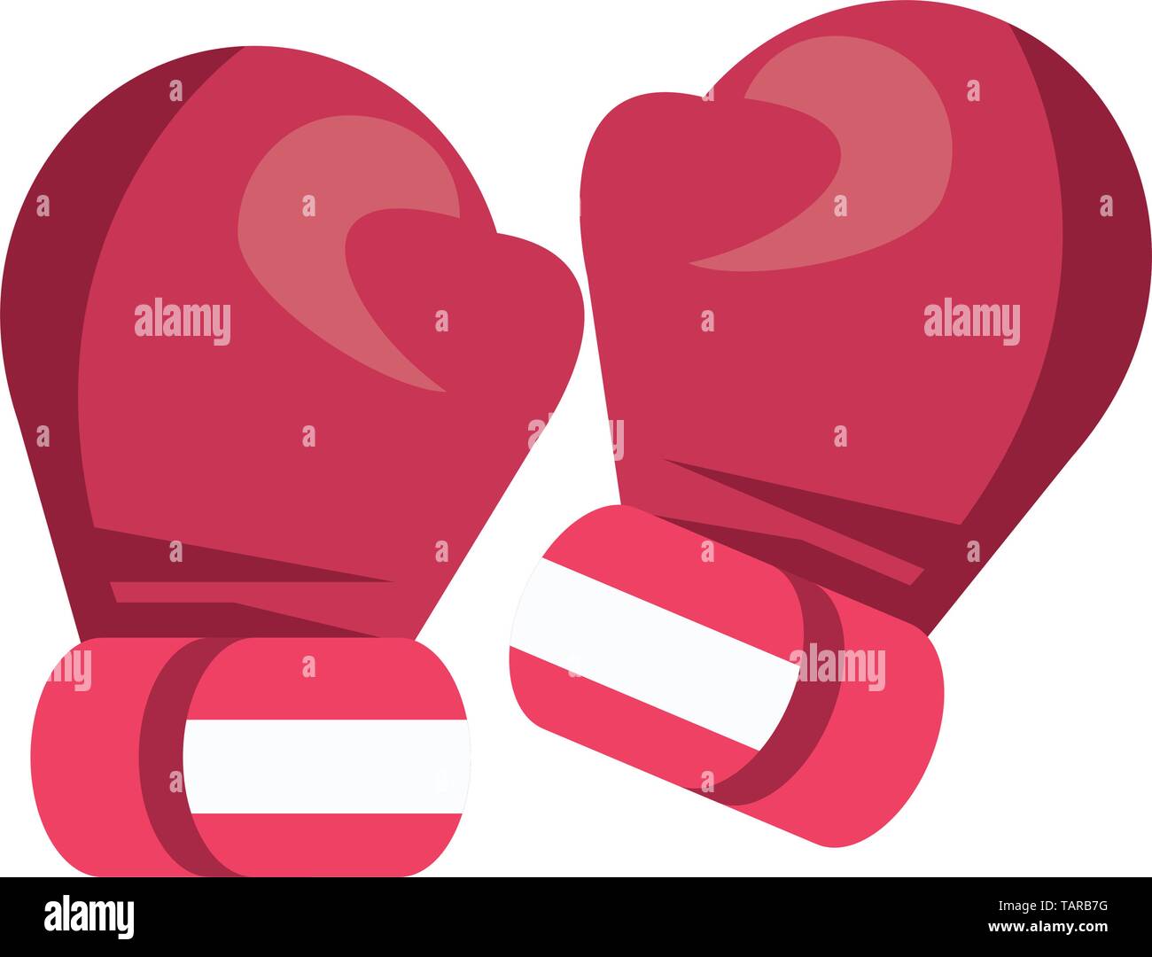 Boxing gloves cartoons isolated vector illustration Stock Vector Image ...