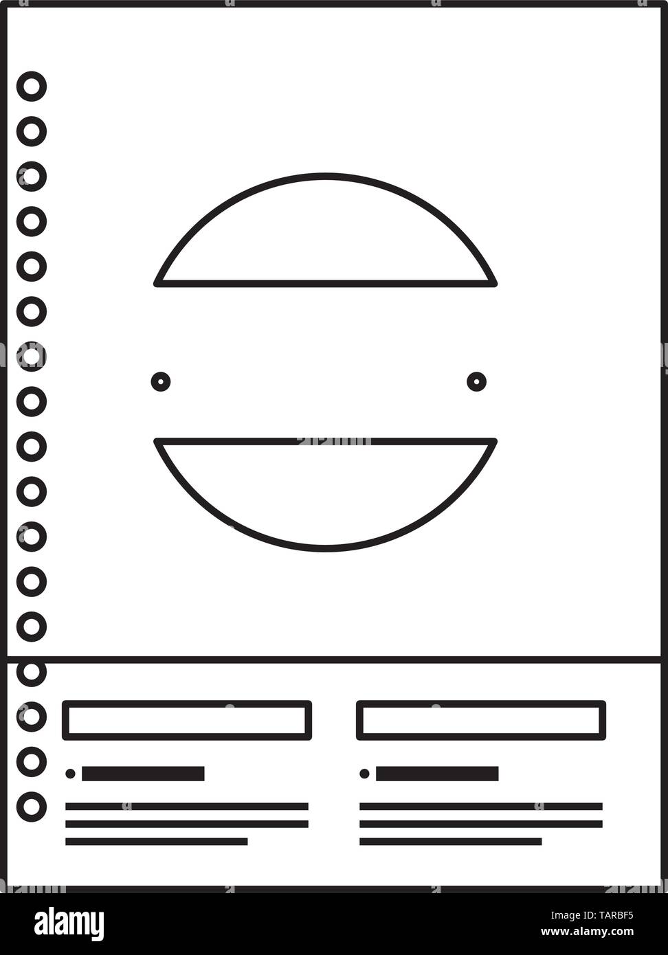 notepad with company emblem print Stock Vector Image & Art - Alamy