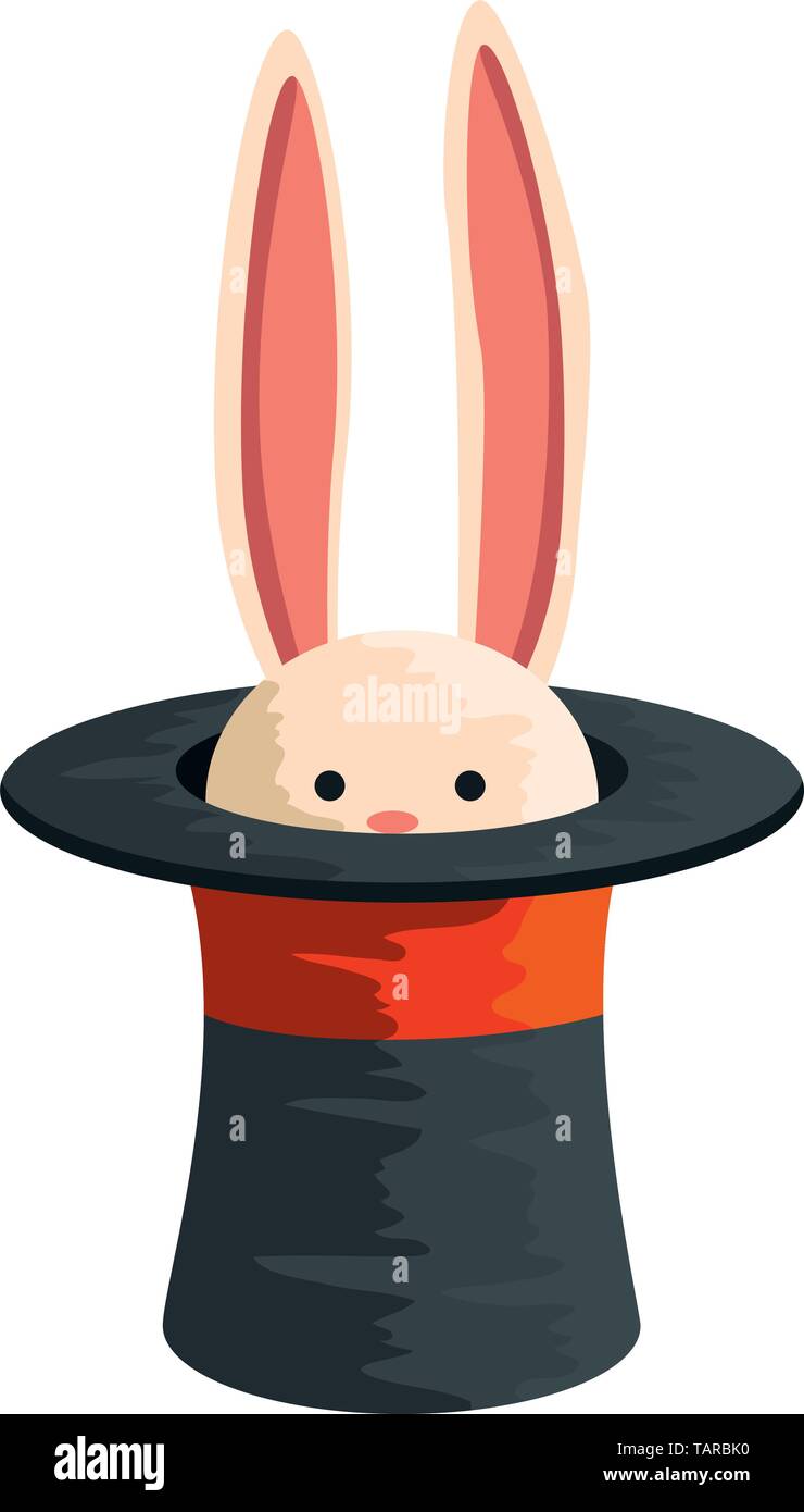 circus wizard hat with rabbit Stock Vector Image & Art - Alamy