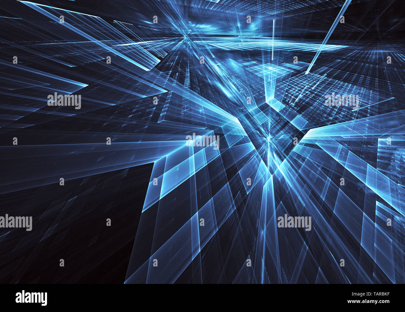 Computer generated abstract tehnology 3D illustration. Three ...