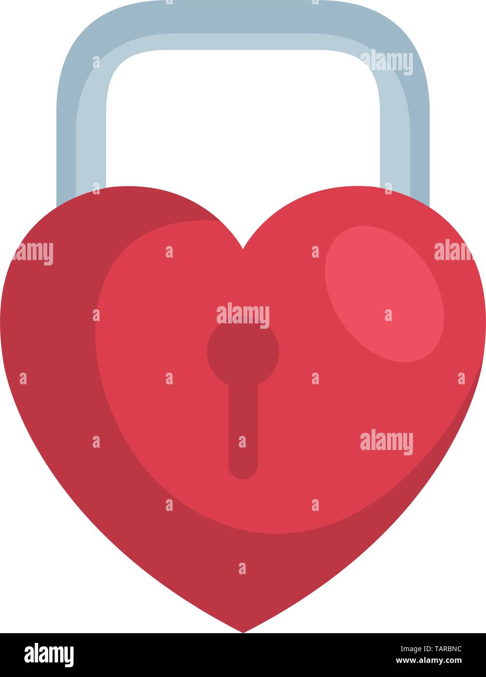 padlock with heart shape icon Stock Vector Image & Art - Alamy