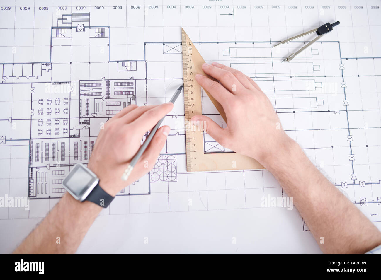 Work of engineer Stock Photo - Alamy