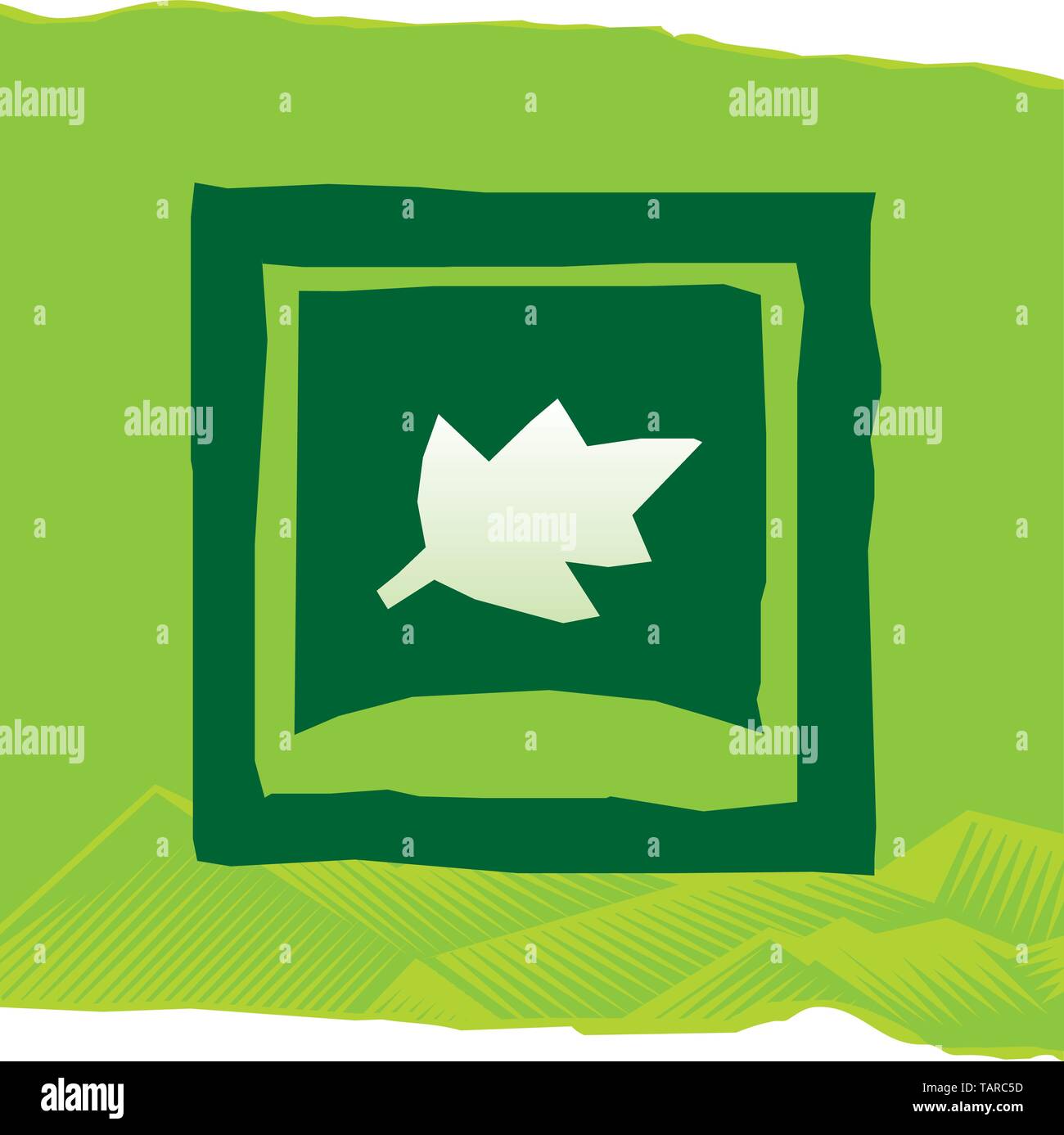 Square leaf illustration hi-res stock photography and images - Alamy