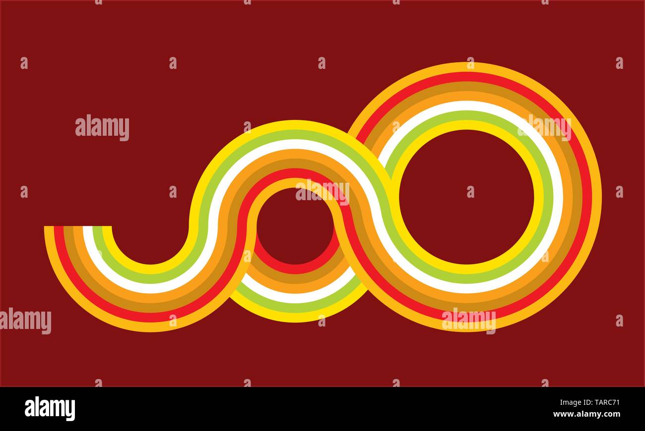 Illustration of a colored loop. Geometric. Vector eps10 Stock Vector ...