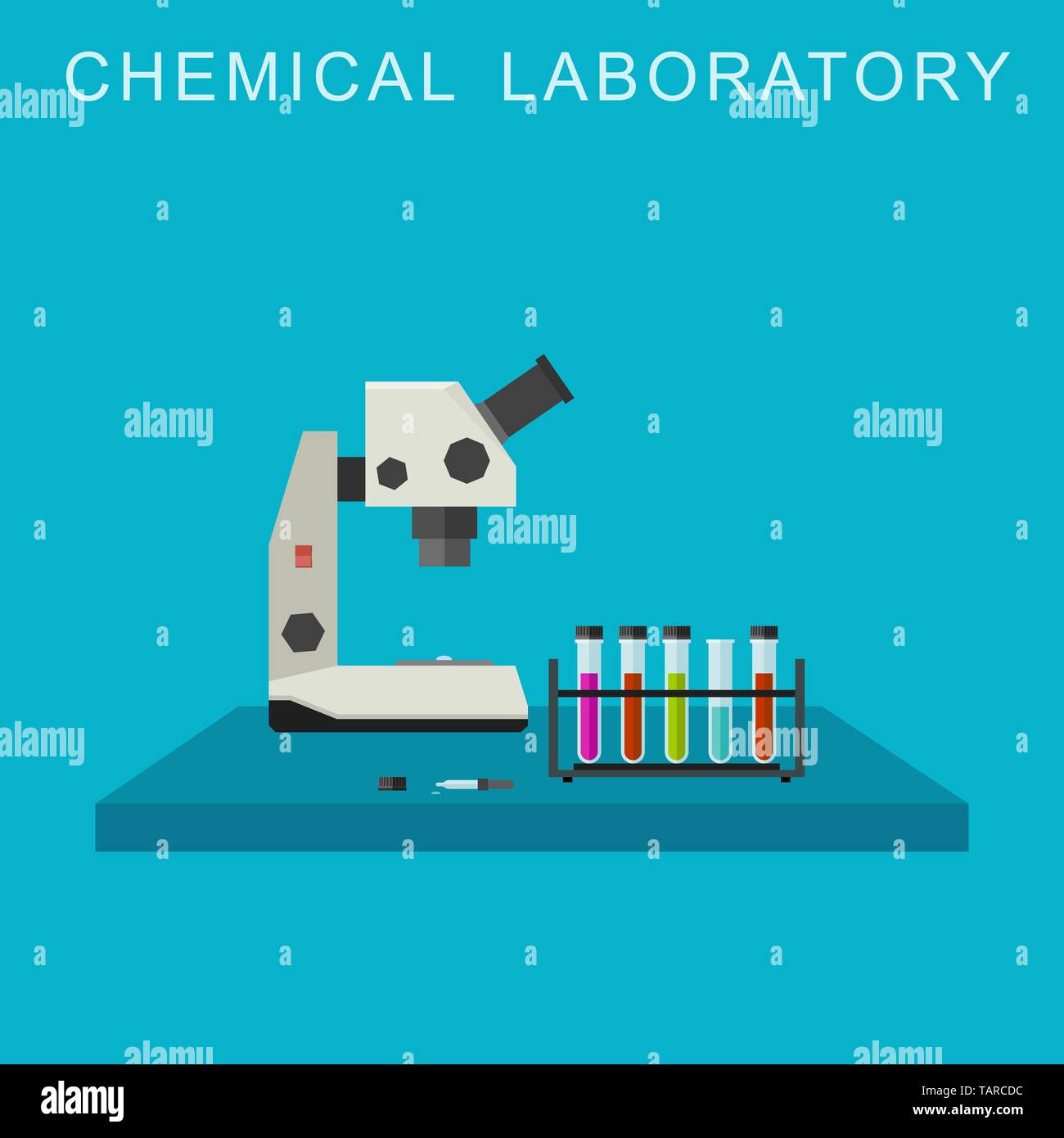 Laboratory equipment school Stock Vector Images - Alamy