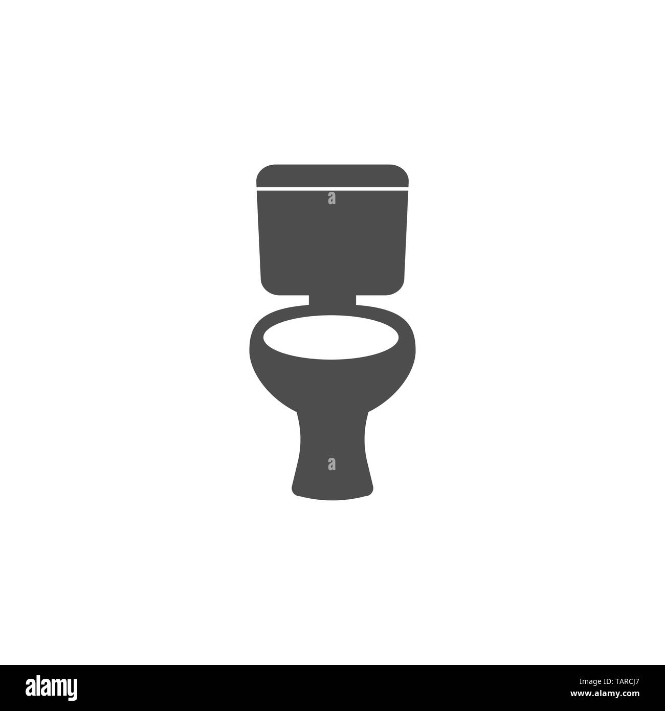 restroom, Wc toilet icon flat Stock Vector Image & Art - Alamy