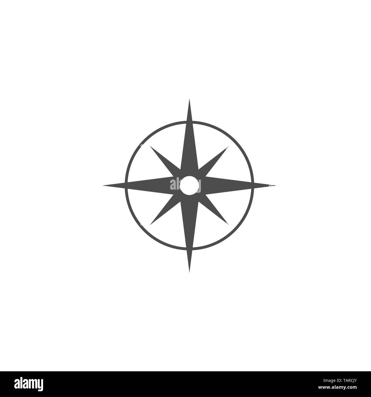 Compass Rose Icon Simple