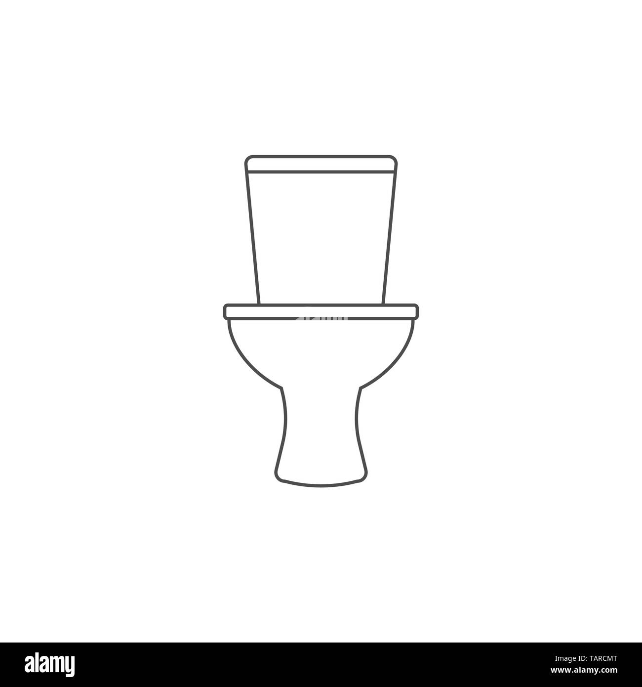 restroom, Wc toilet icon flat Stock Vector Image & Art - Alamy