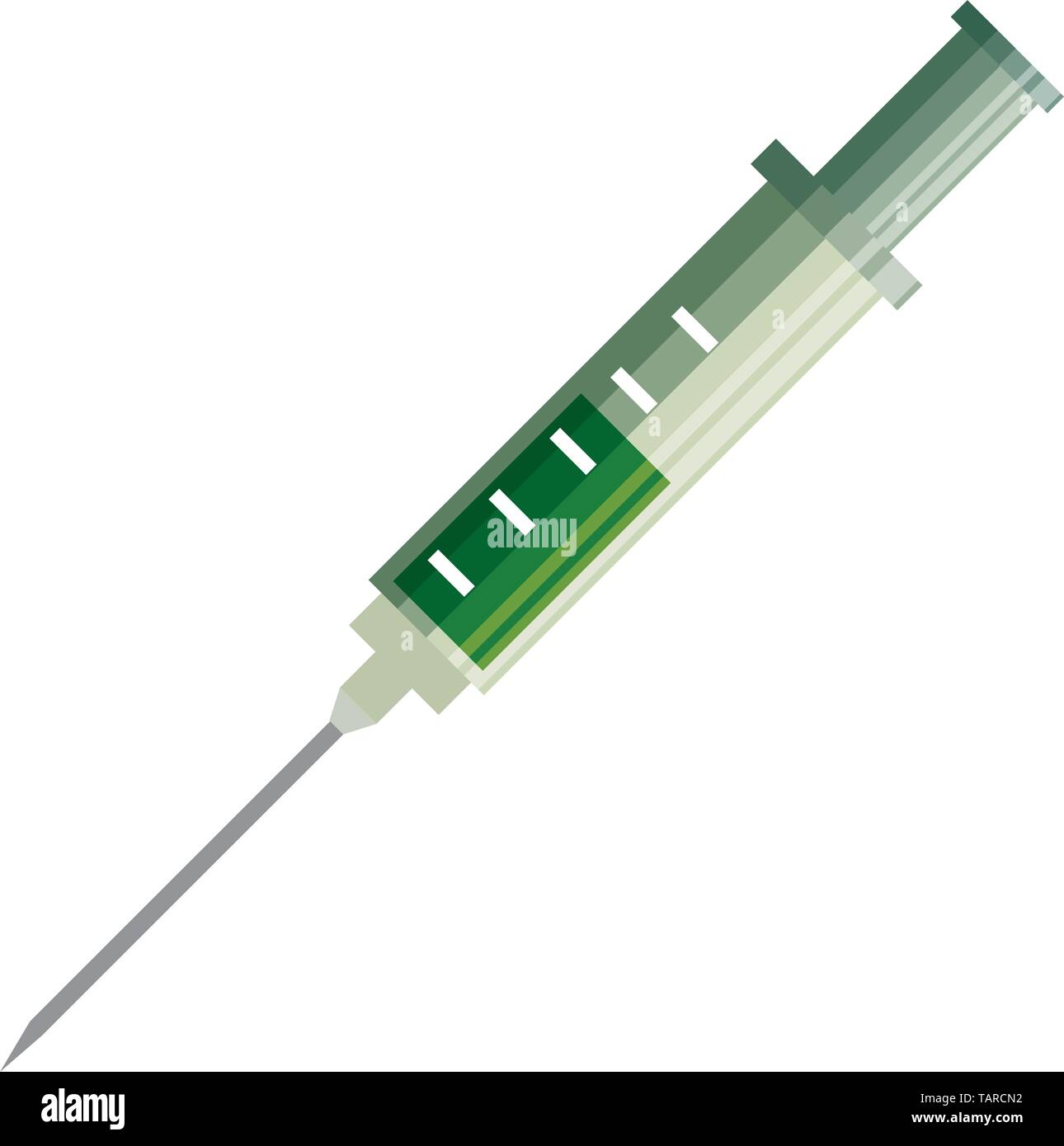injection syringe medical icon vector illustration Stock Vector Image ...