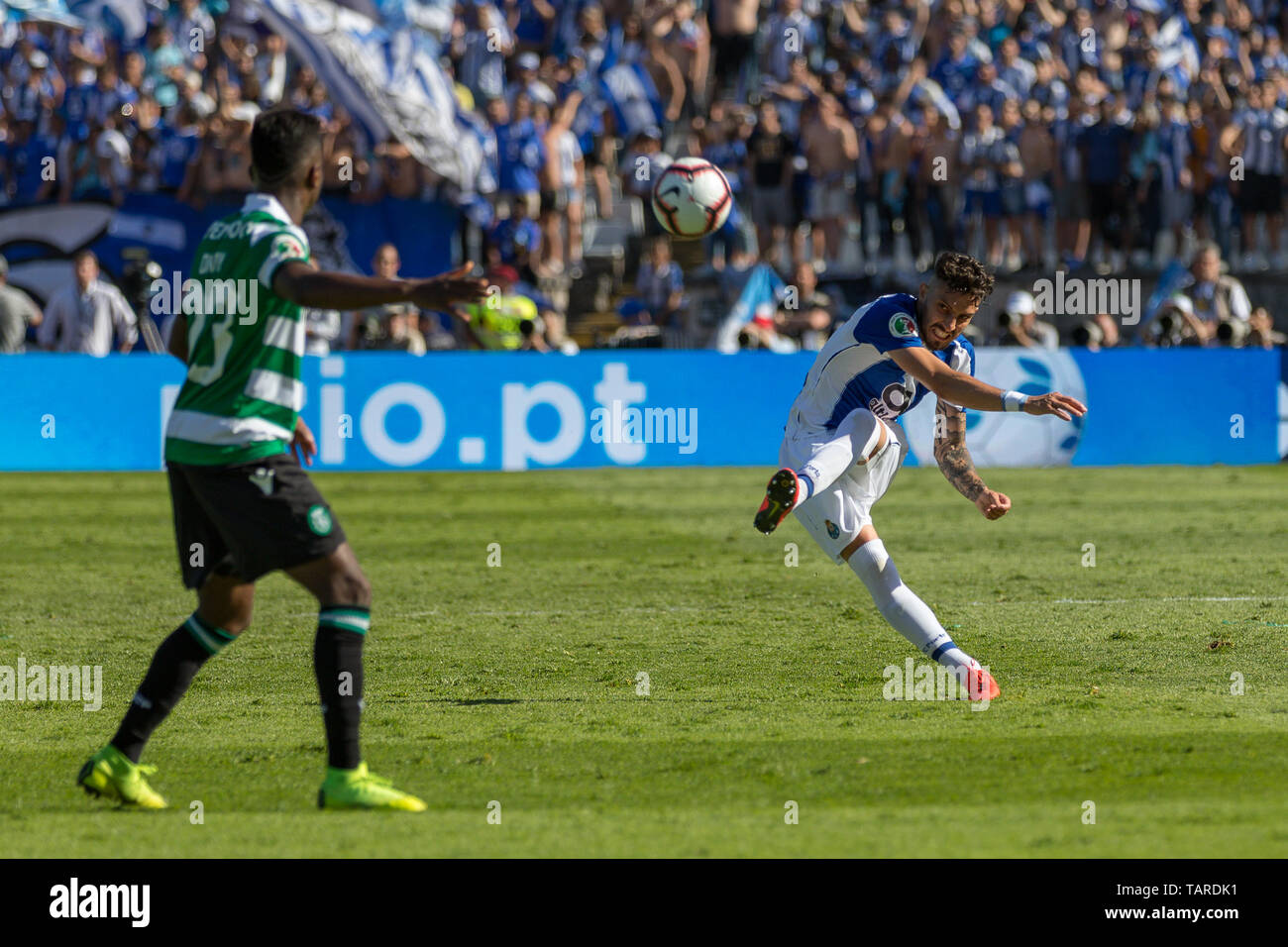 May 25, 2019. Oeiras, Portugal. Porto's defender from Brazil Alex ...