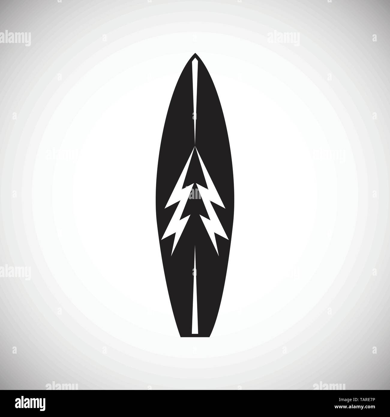 Surfboard icons on background for graphic and web design. Simple vector ...