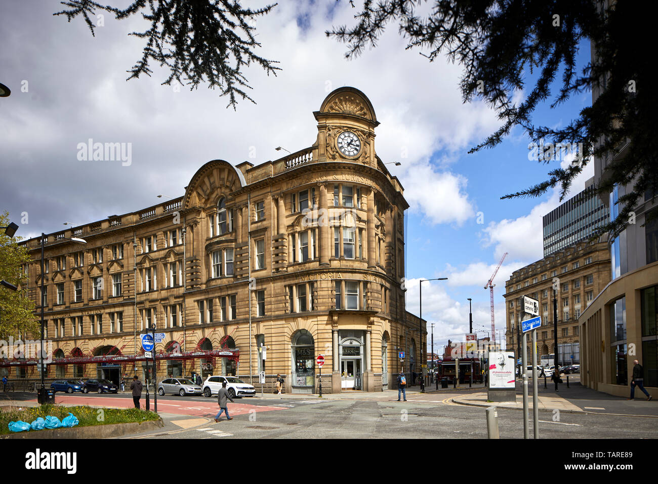 Exterior of Manchester Victoria Train Station Stock Photo - Alamy
