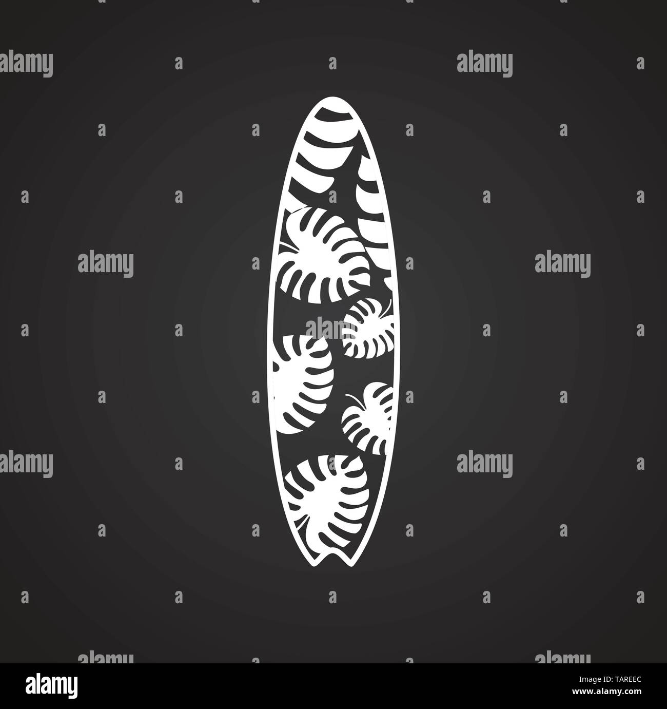 Surfboard icons on background for graphic and web design. Simple vector ...