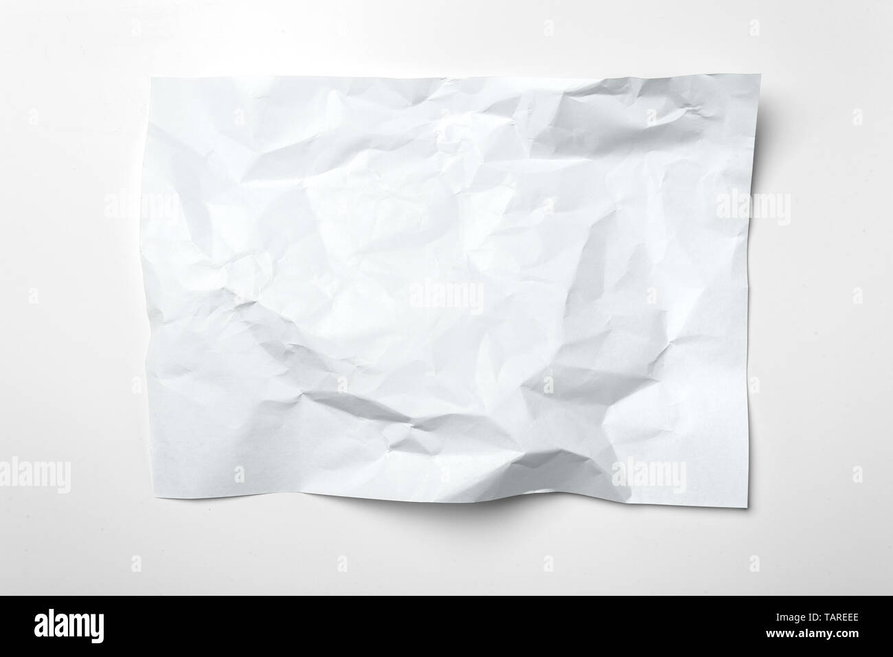 White crumpled paper Stock Photo - Alamy