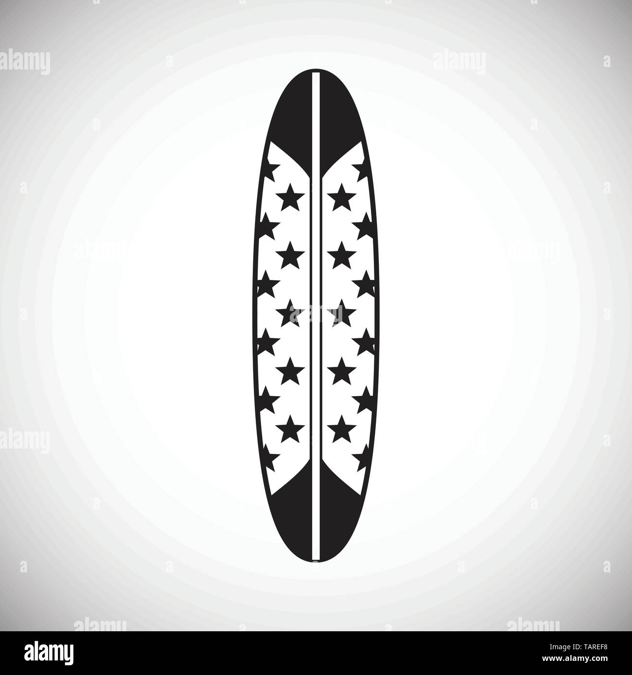 Surfboard icons on background for graphic and web design. Simple vector ...