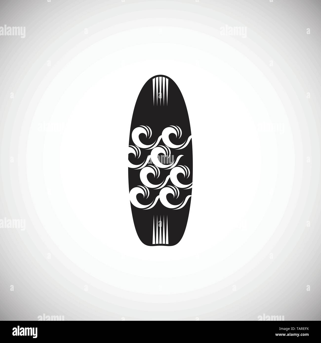 Surfboard icons on background for graphic and web design. Simple vector ...