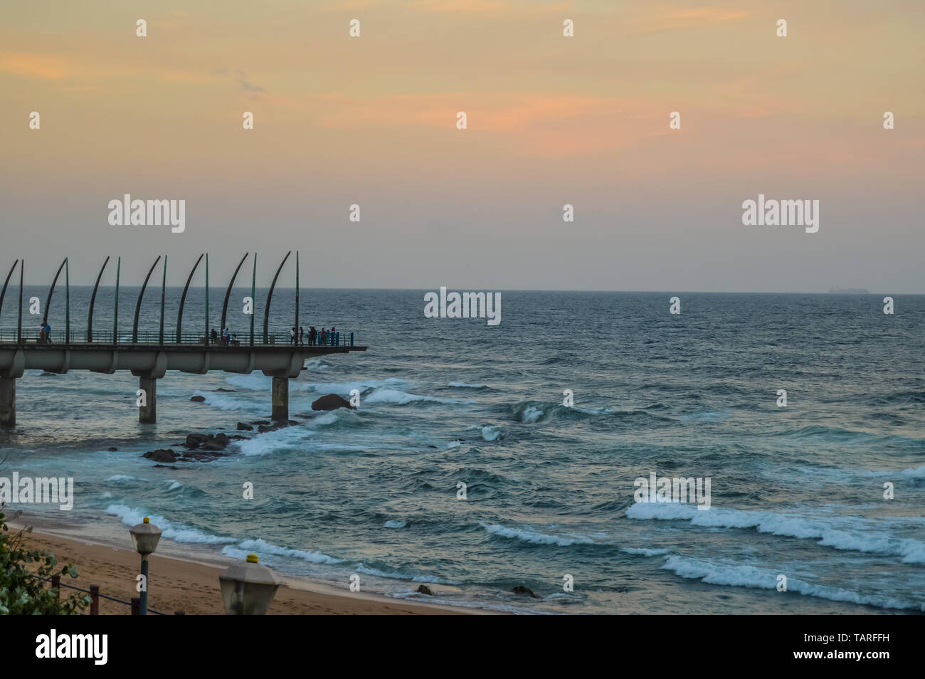 Umhlanga Promenade Pier a whalebone made pier in Kwazulu Natal Durban ...