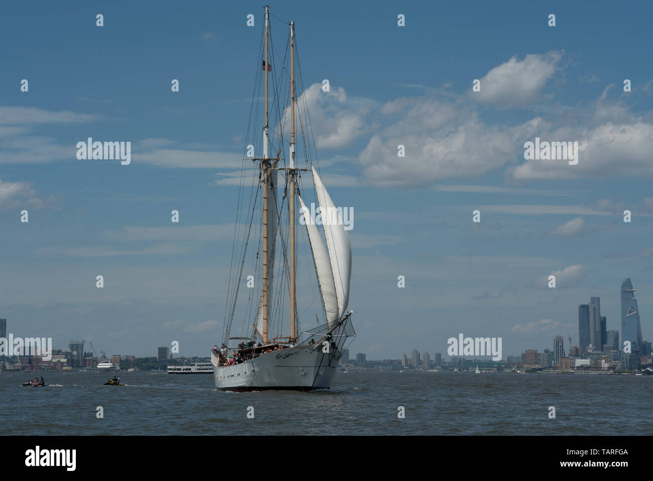 Clipper City, offering recreational cruises of New York harbor, is a ...