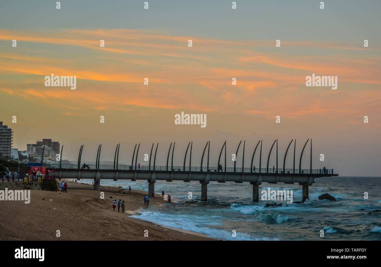Umhlanga Promenade Pier a whalebone made pier in Kwazulu Natal Durban ...