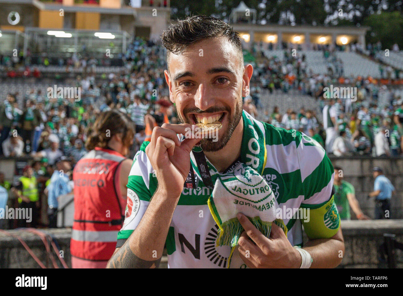 May 25, 2019. Oeiras, Portugal. Sporting's midfielder from Portugal ...