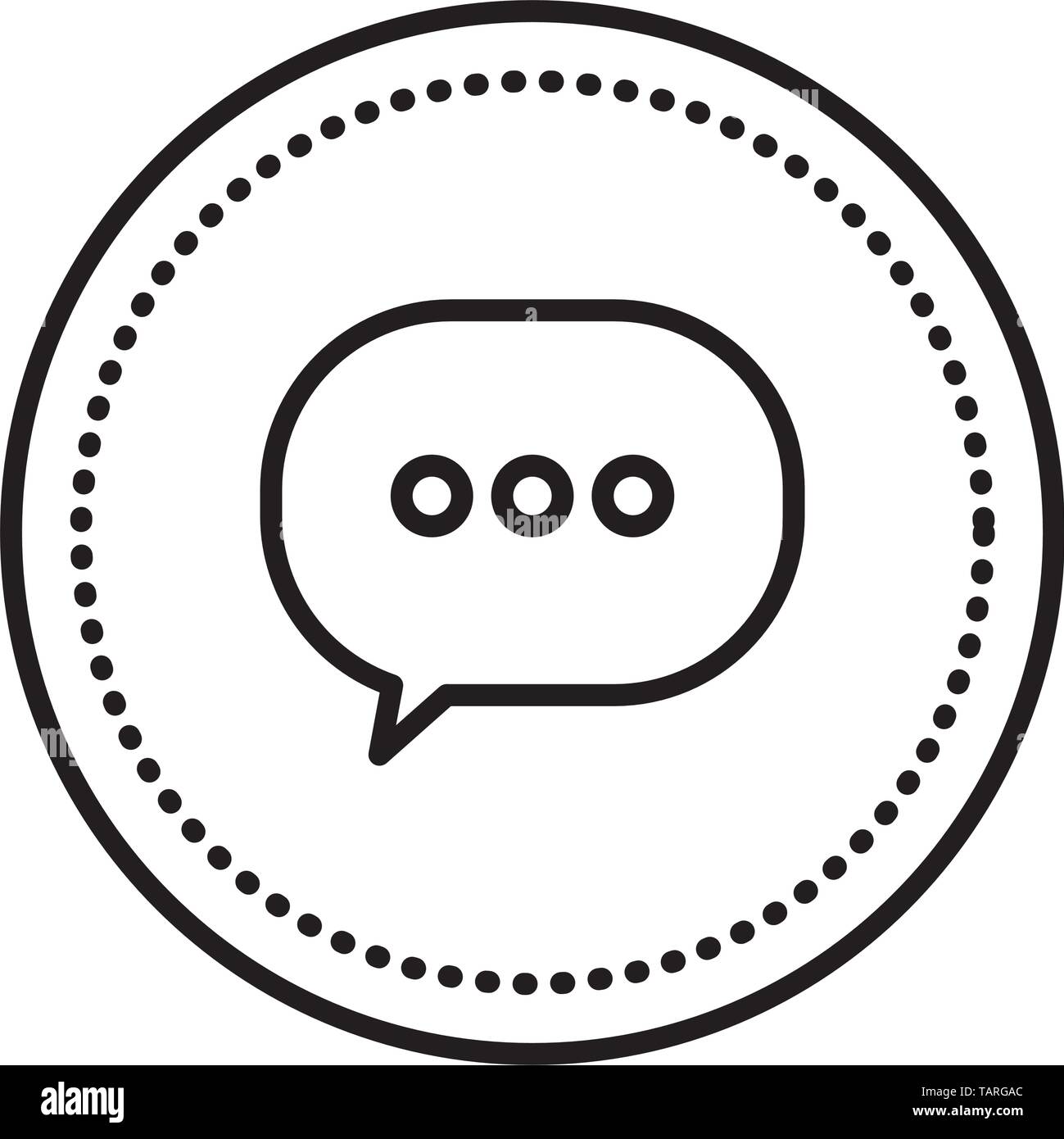 speech bubble message icon vector illustration Stock Vector Image & Art ...