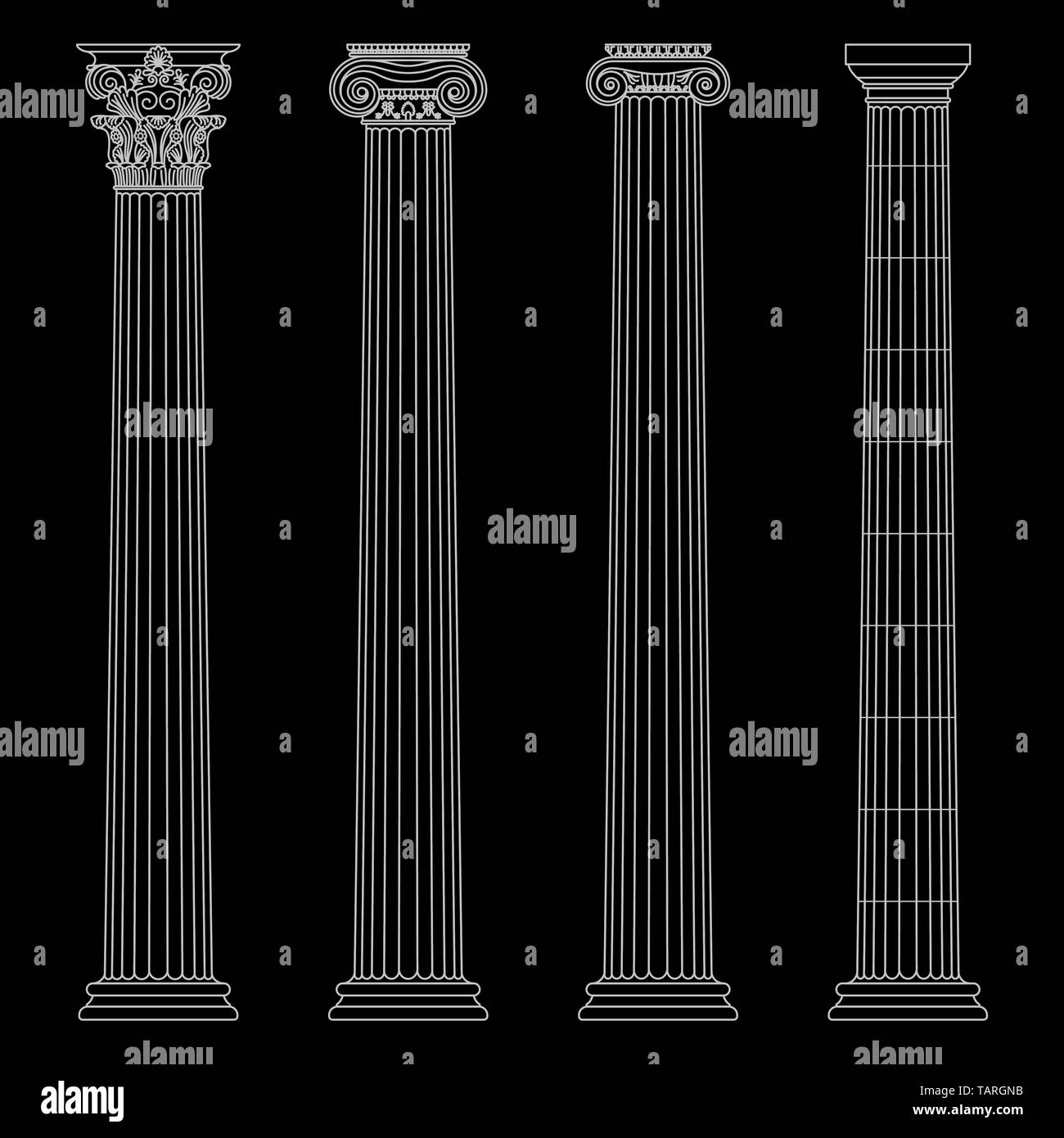 Doric ionic corinthian hi-res stock photography and images - Alamy