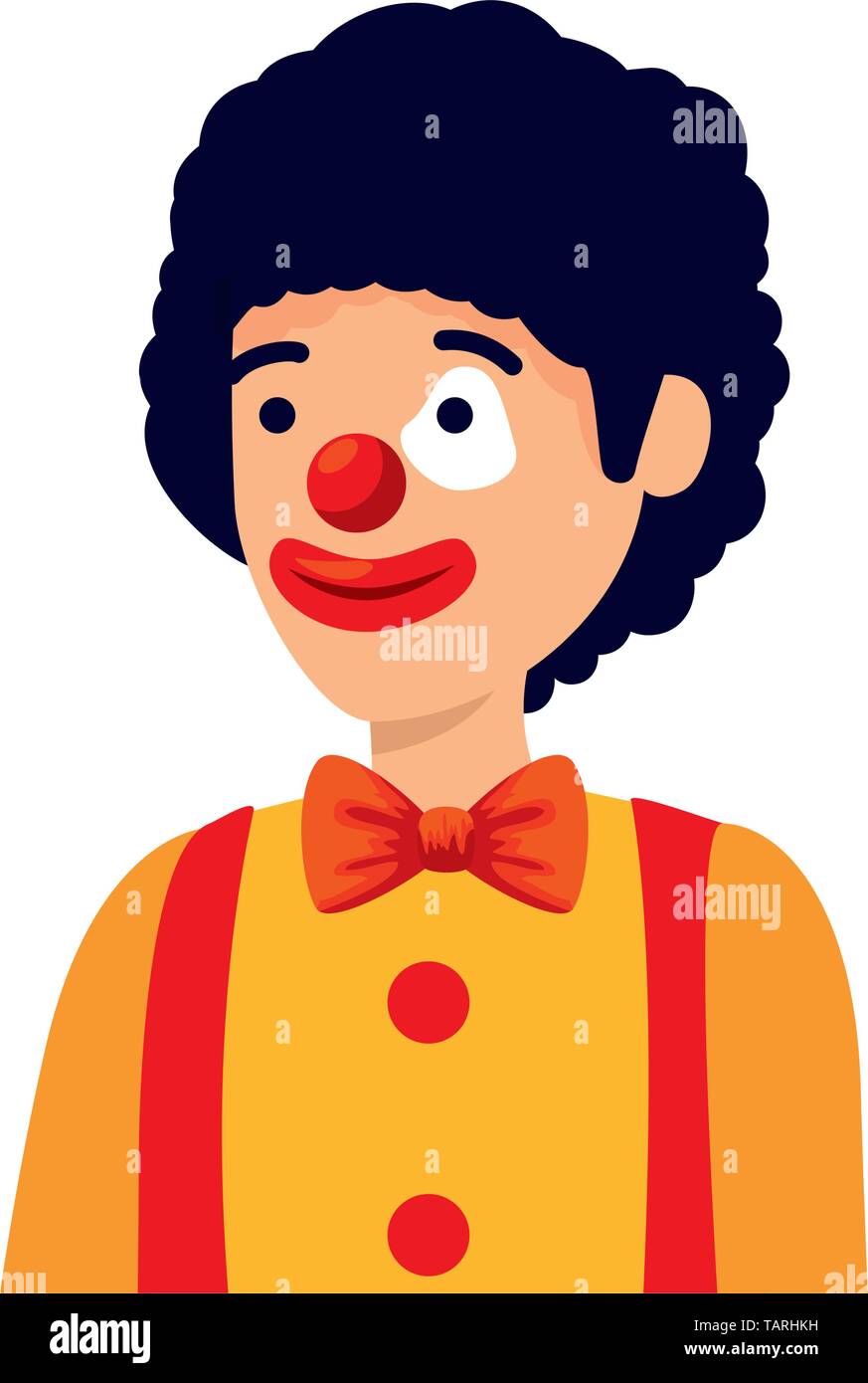 circus clown comic character vector illustration Stock Vector Image ...