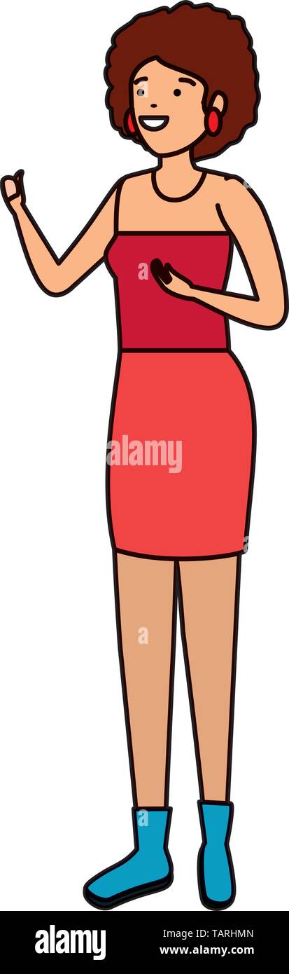 beautiful circus woman character vector illustration Stock Vector Image ...