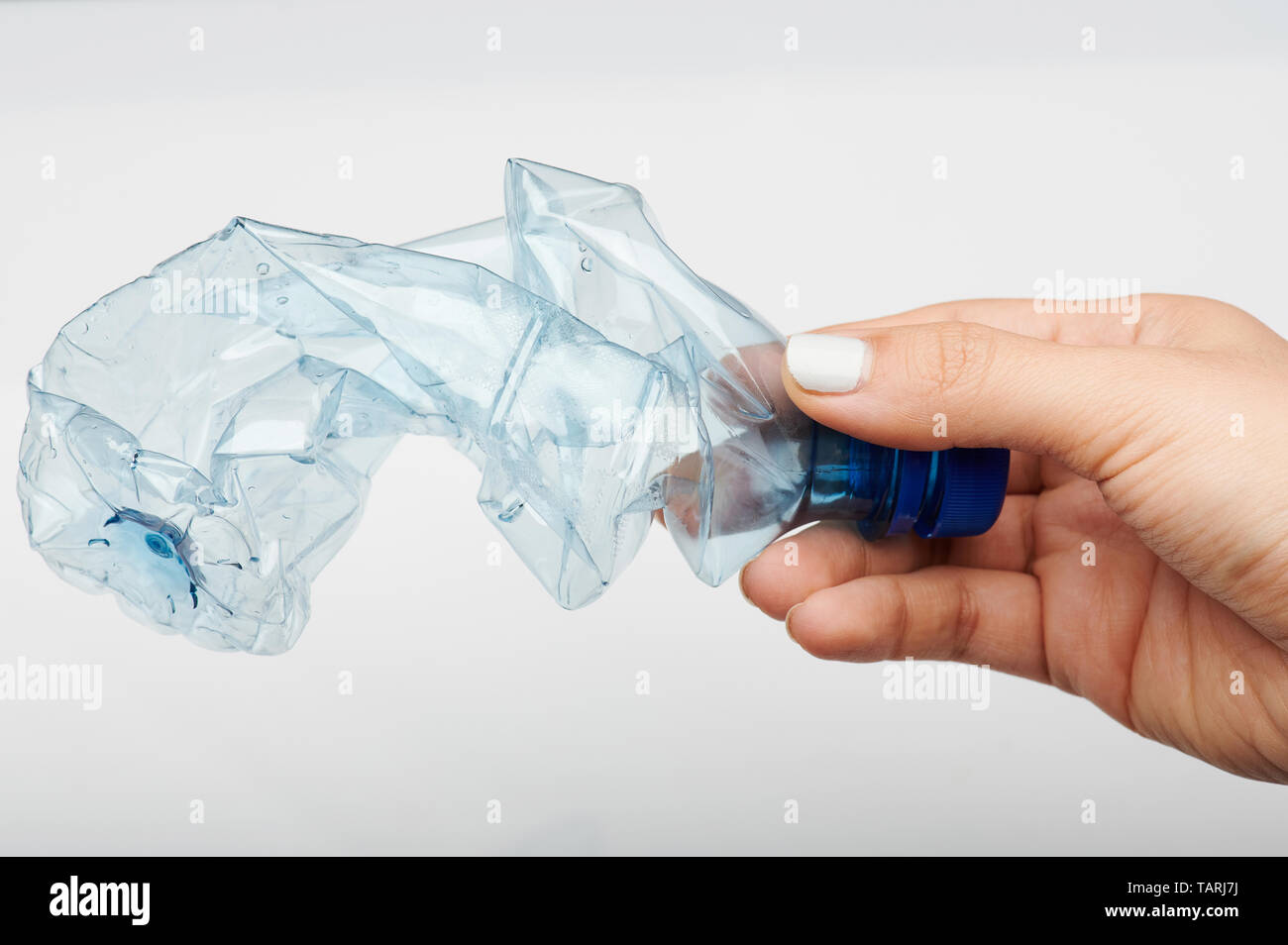 Crushed plastic bottle isolated on hi-res stock photography and images ...