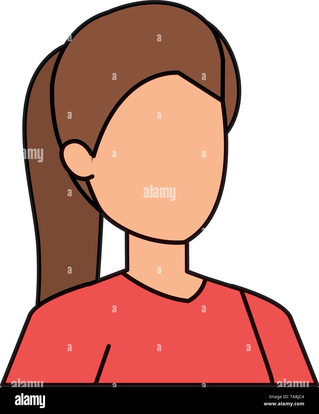 cute young woman avatar character Stock Vector Image & Art - Alamy