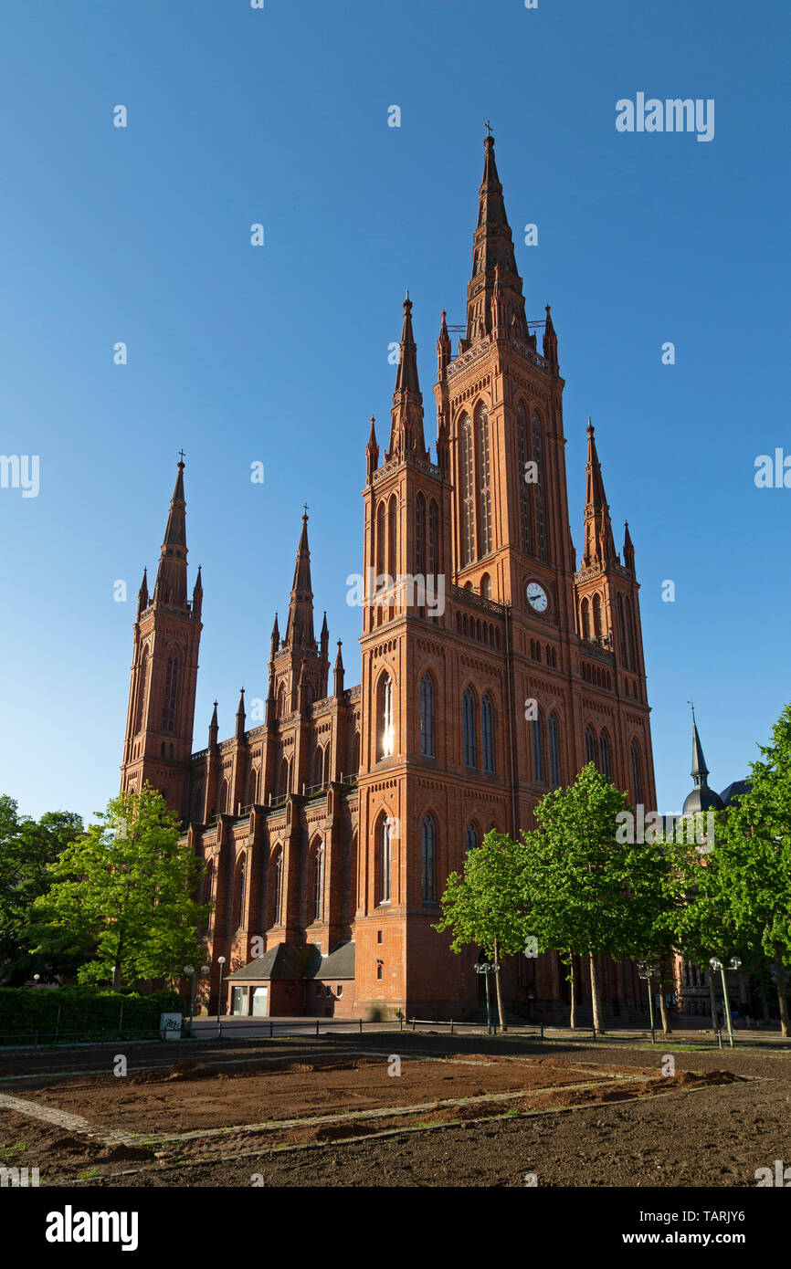 The Marktkirche (Market Church) in Wiesbaden, the state capital of ...